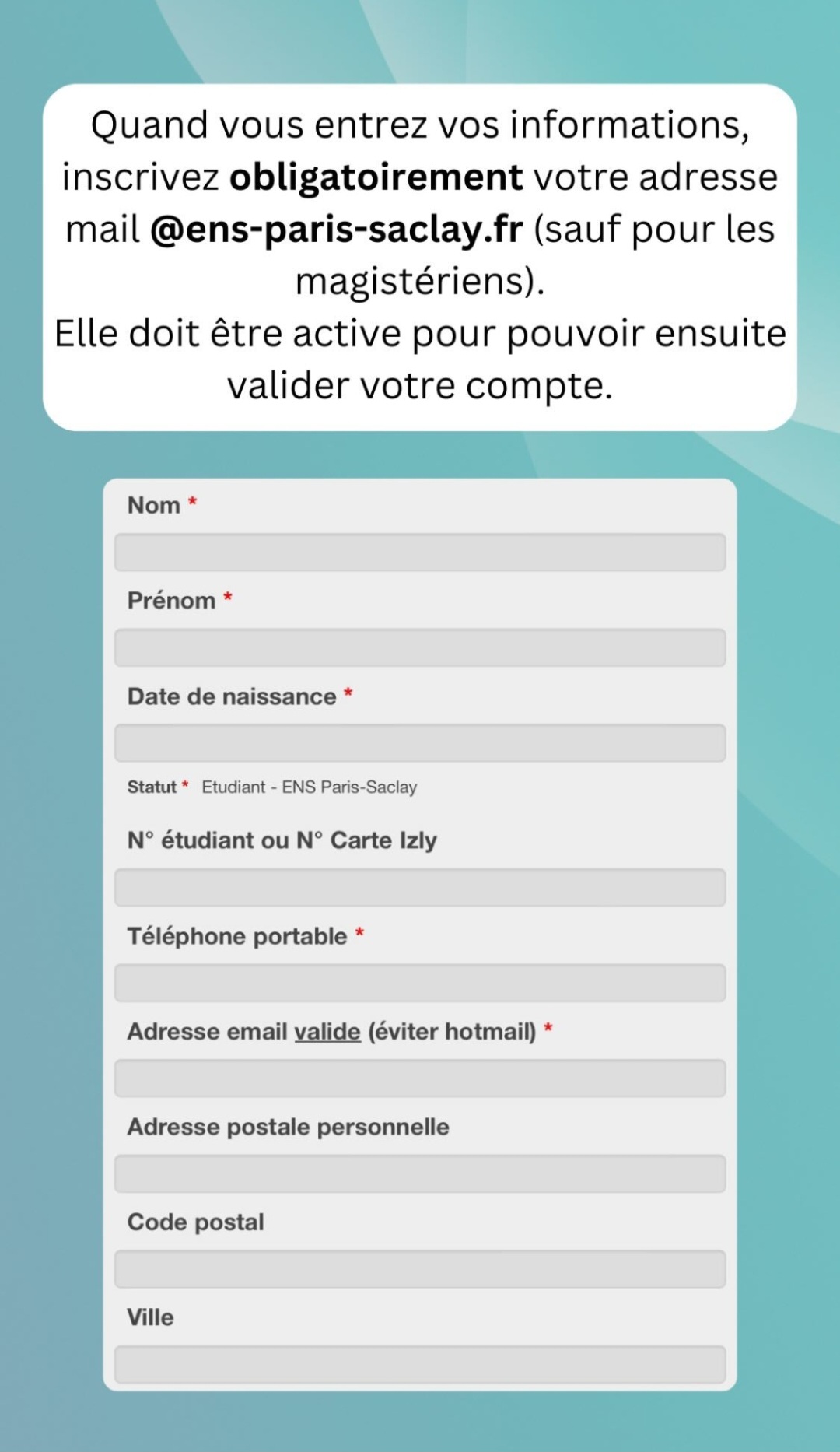 Portail sport – Bureau des Sports de l'ENS Paris Saclay